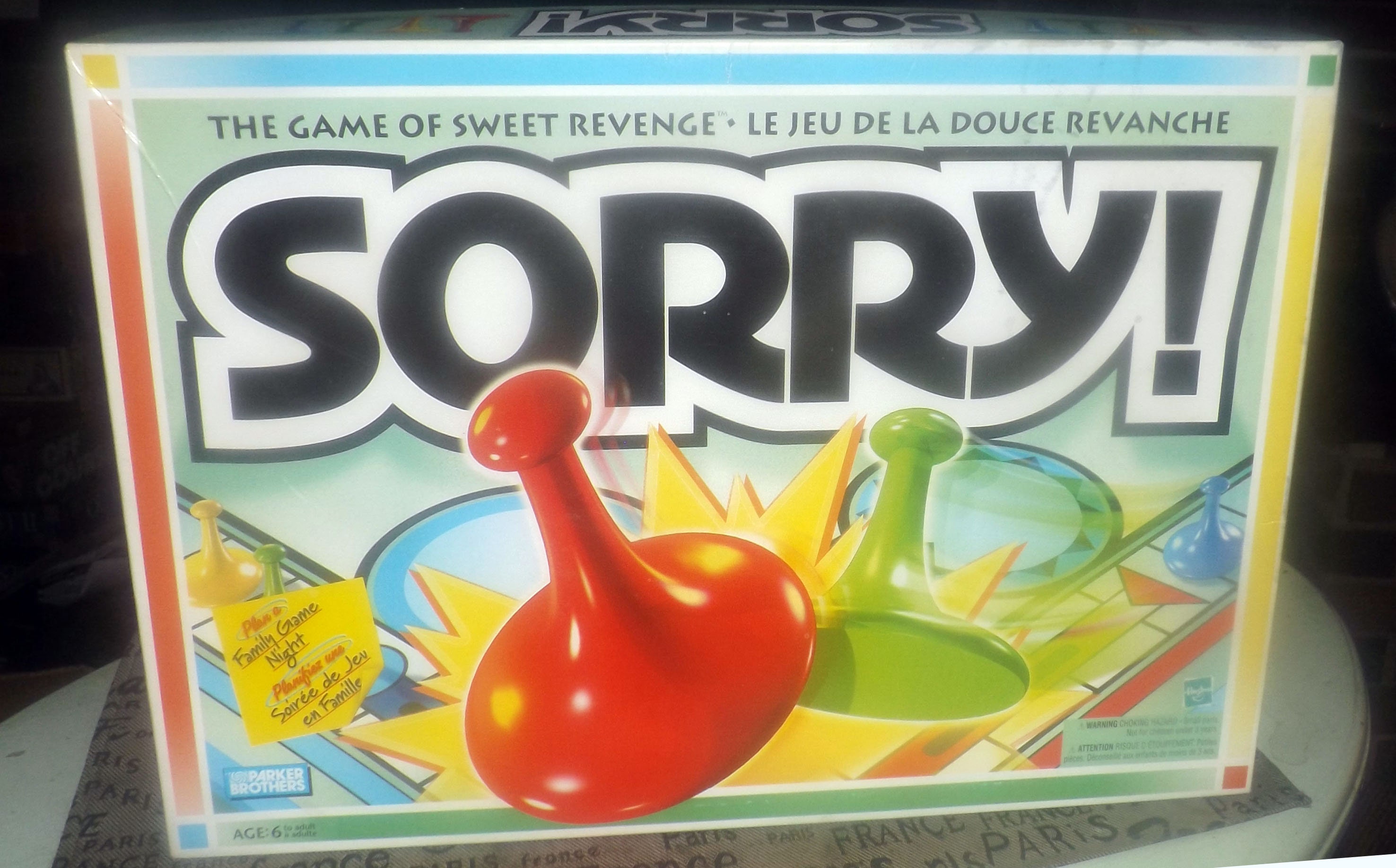 Vintage 1998 Sorry Board Game Published by Parker Brothers. | Etsy Canada