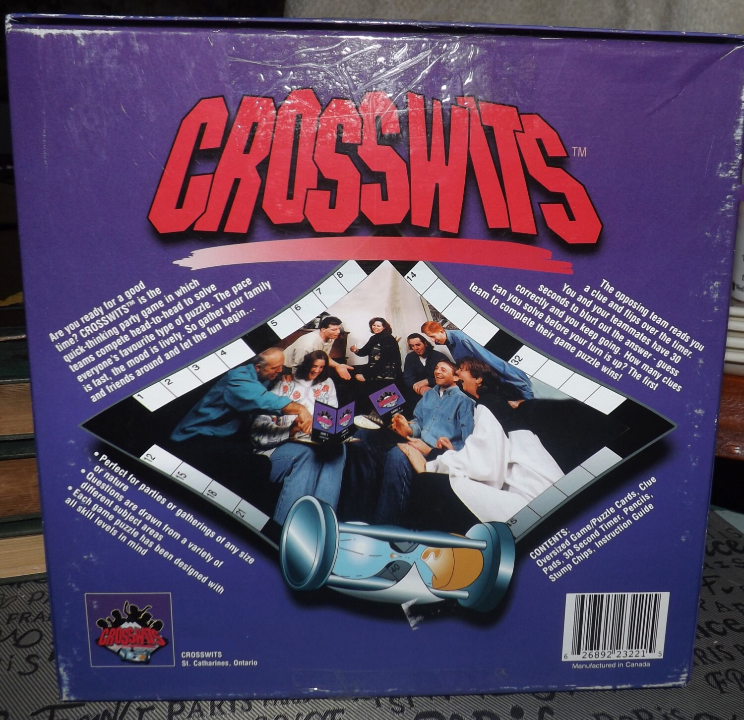 Vintage (1996) Crosswits board game based on the TV game show of the ...