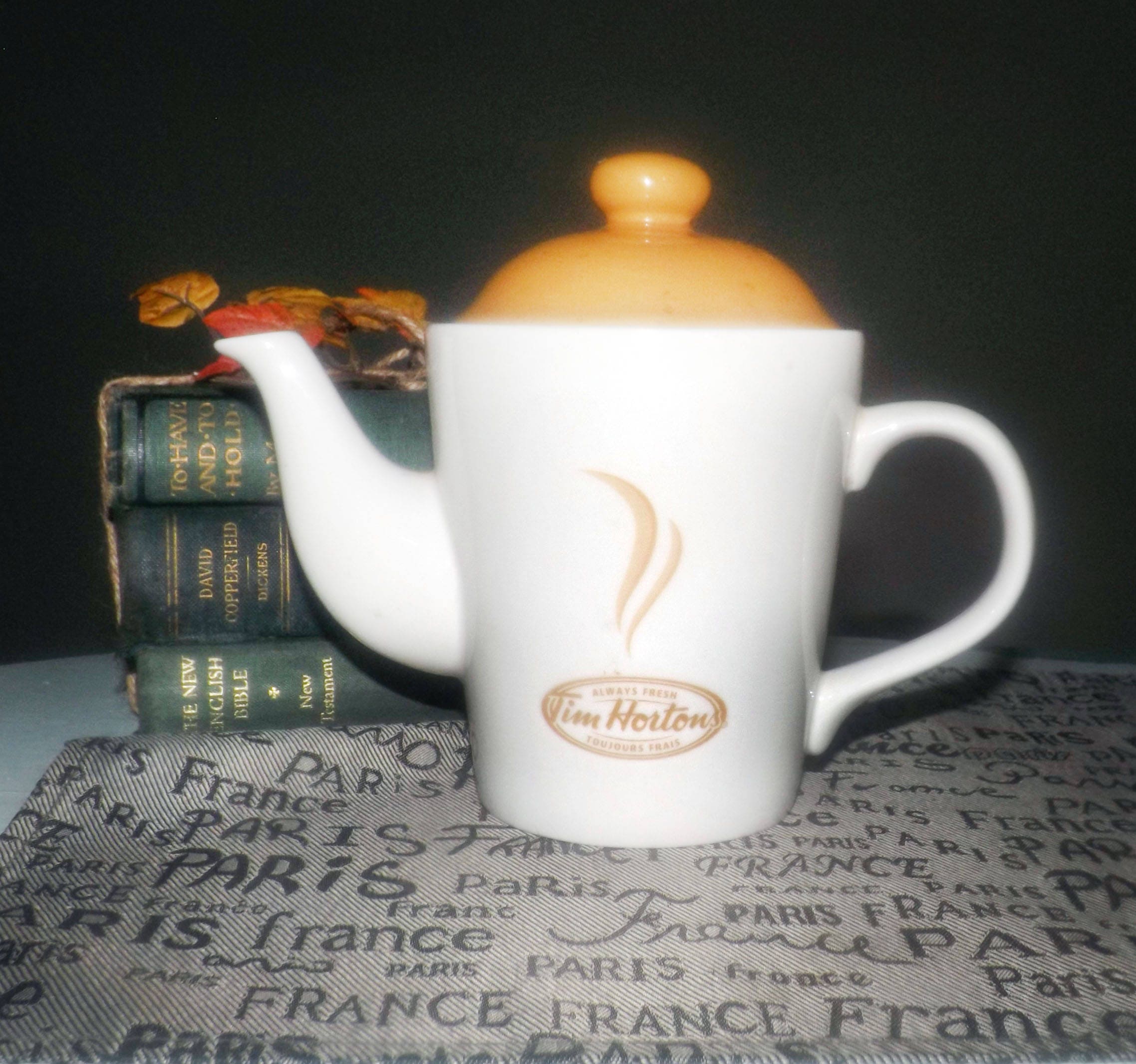 Vintage (1991) Tim Hortons personal | mini | tea-for-two stoneware ...