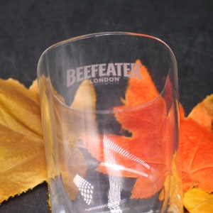 Vintage Beefeater Gin Tom Collins Glass: Etched-glass Branding - Etsy