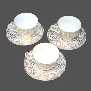 Vintage Imperial Fine China Gold Floral Chintz Tea Sets - England. 3 ...