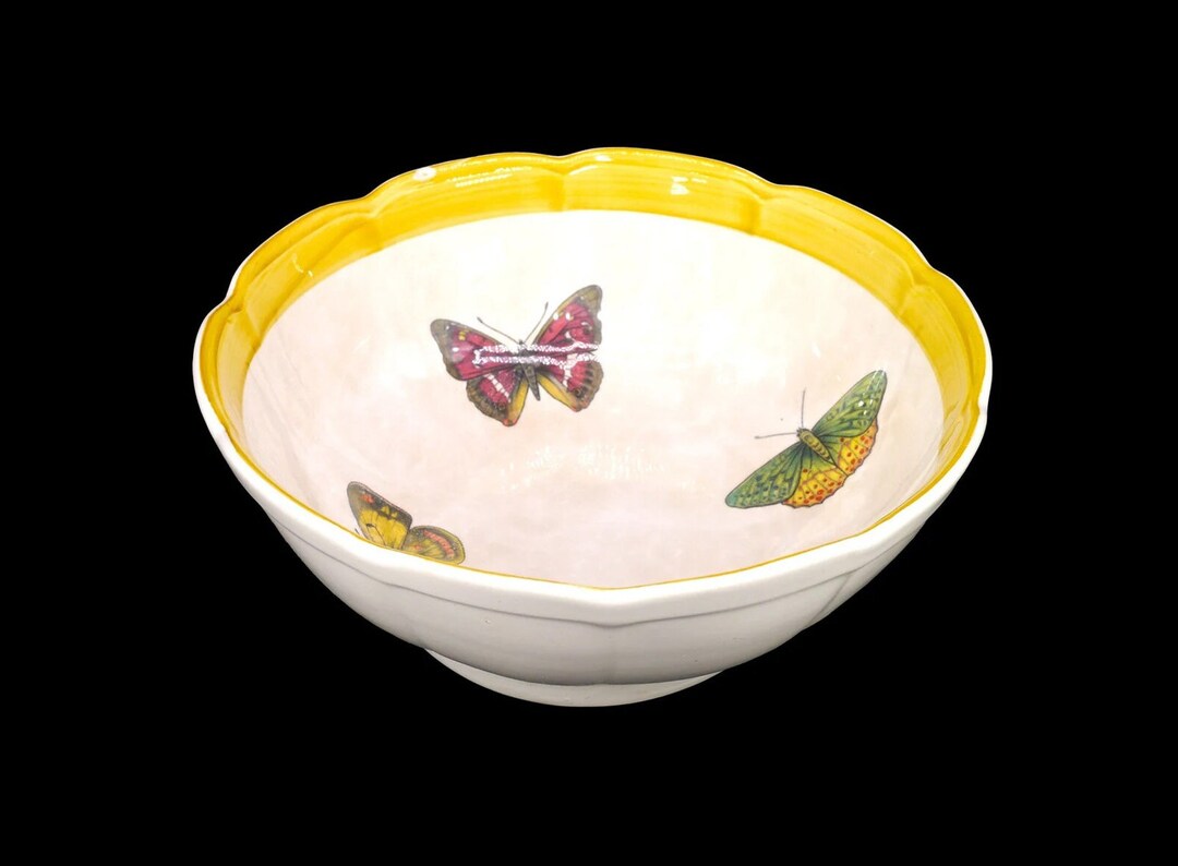 Ceramica Due Torri Round Salad or Pasta Serving Bowl. Made in - Etsy