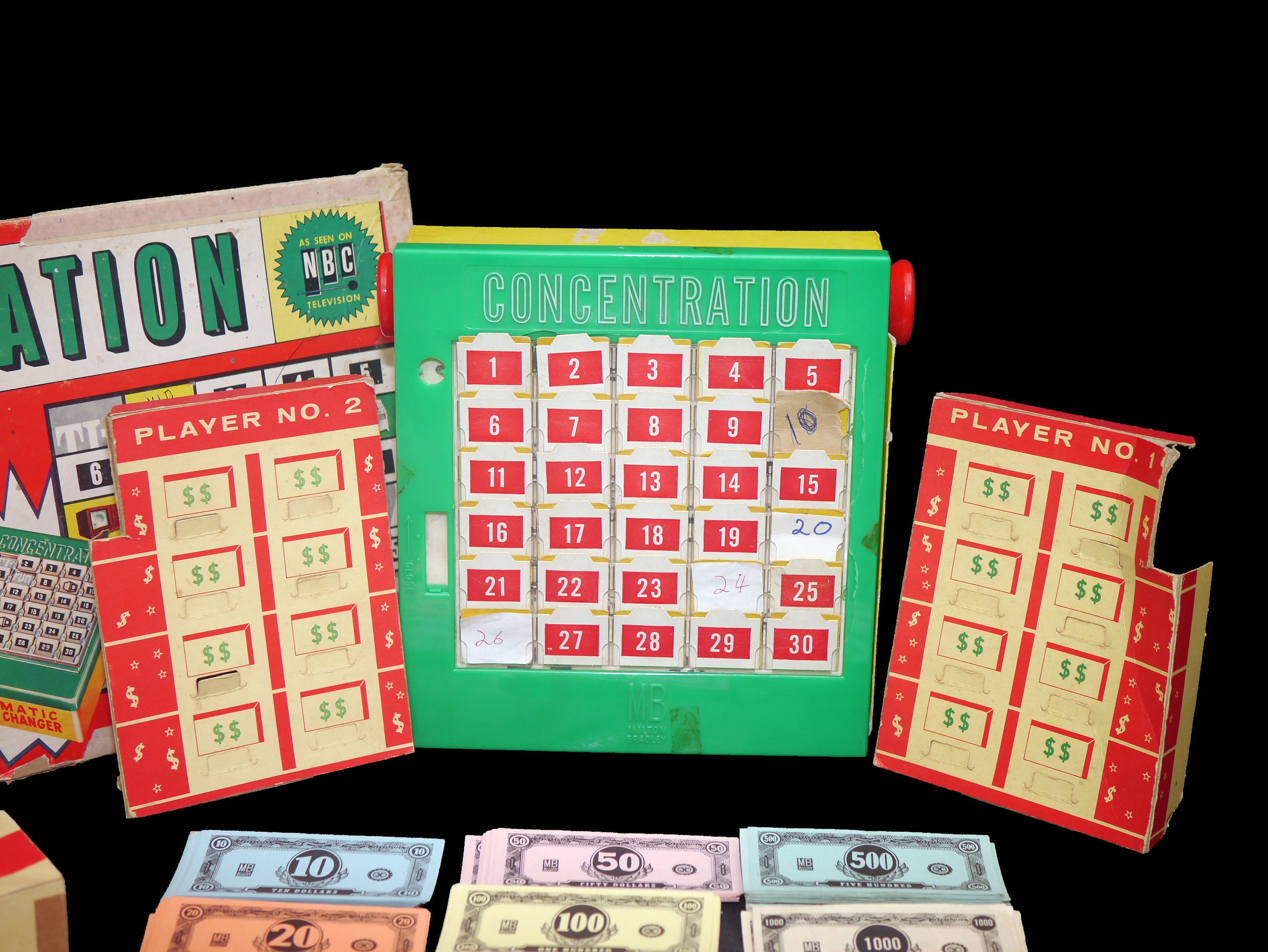 Concentration board game 4950 published by Milton Bradley. Second ...