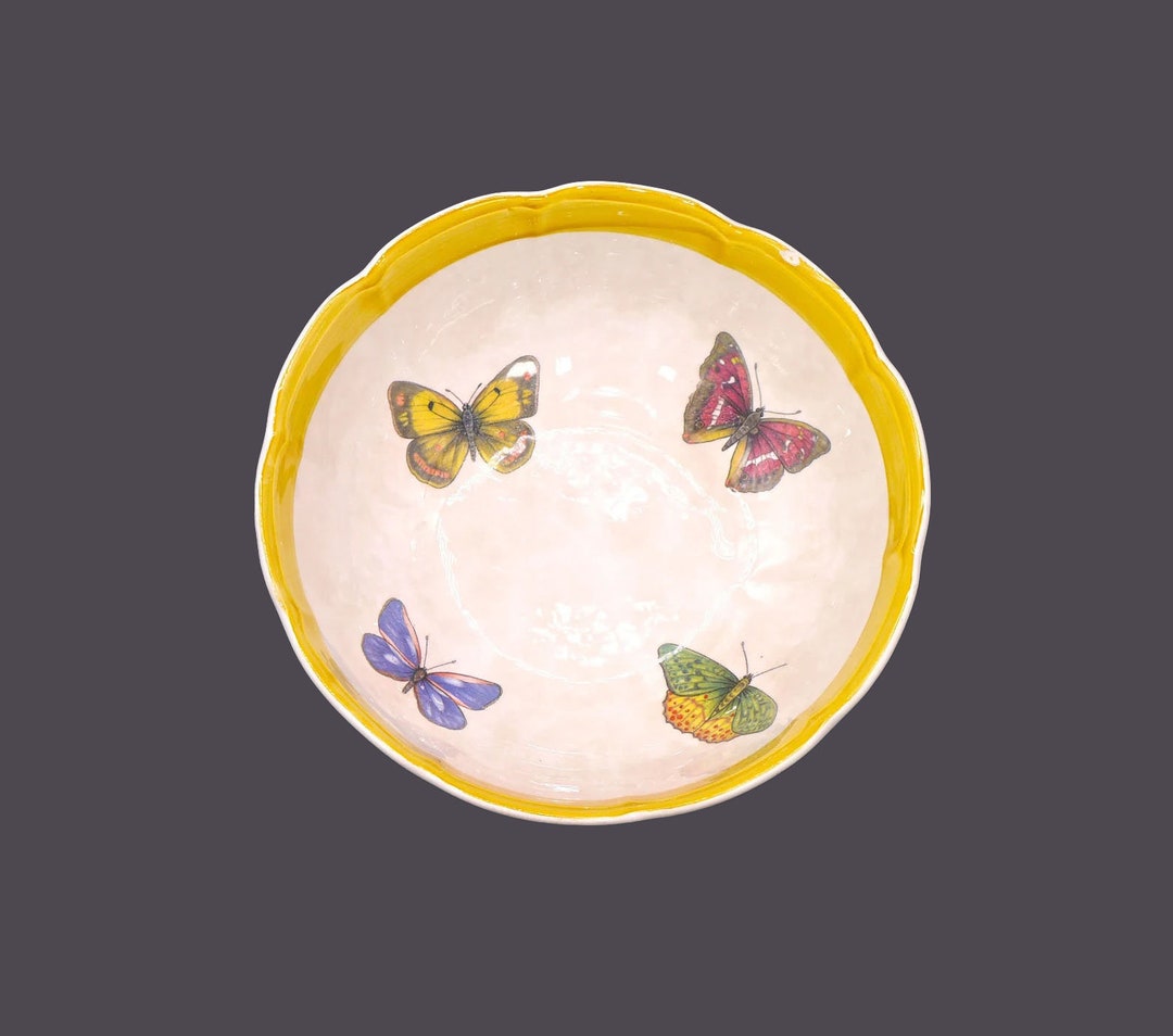 Ceramica Due Torri Round Salad or Pasta Serving Bowl. Made in Italy ...