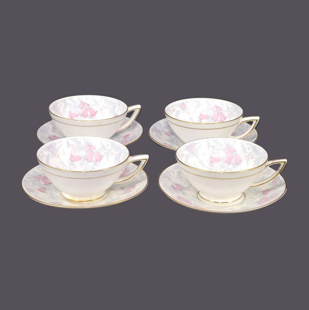 Vintage Minton the Debutante Bone China Cup and Saucer Sets (set of ...