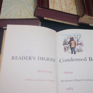 Four Volumes of Reader's Digest Condensed Books. Embossed Leather ...