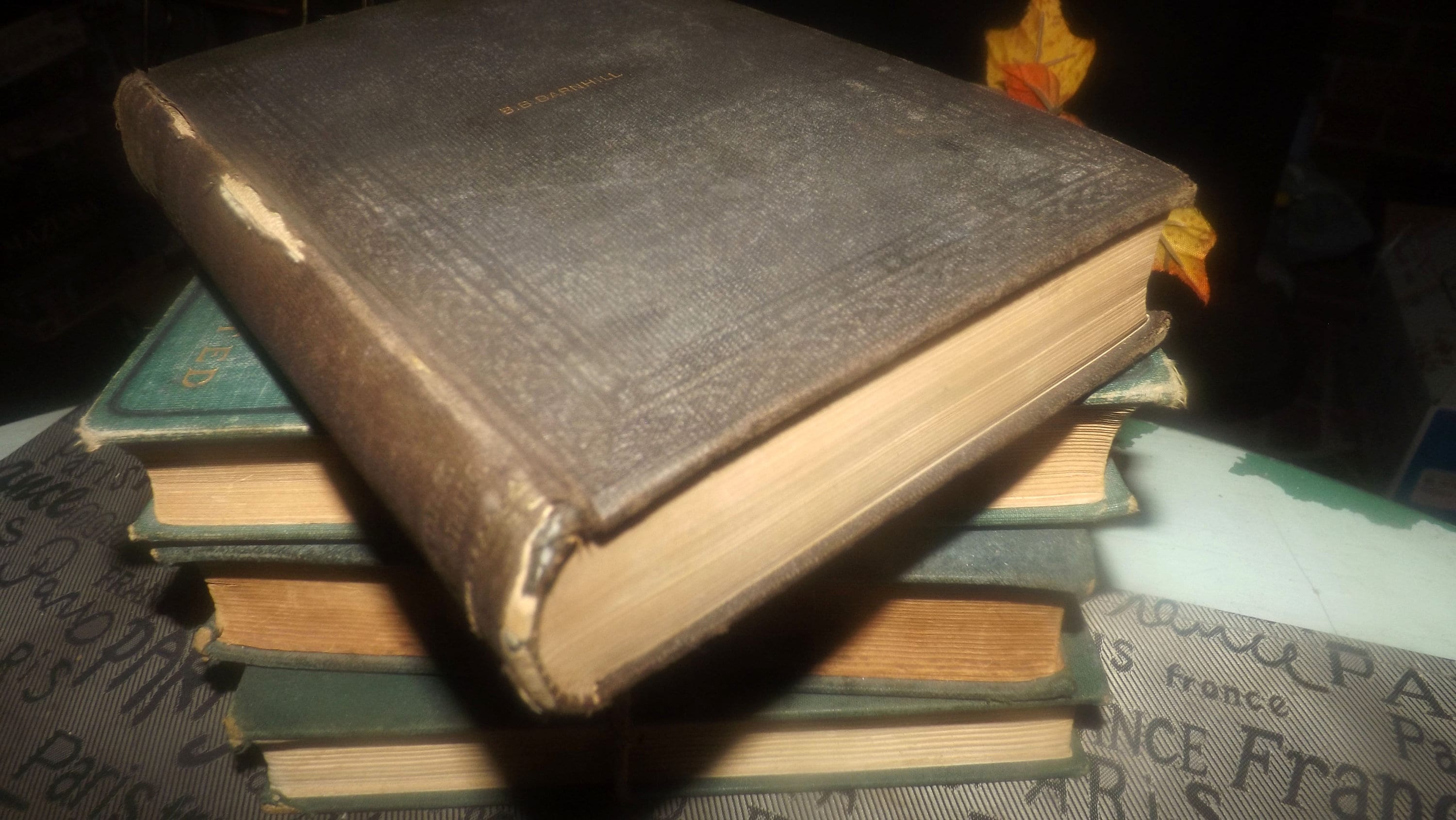 Antique (1870) hardcover book Past and Present by Scottish historian ...