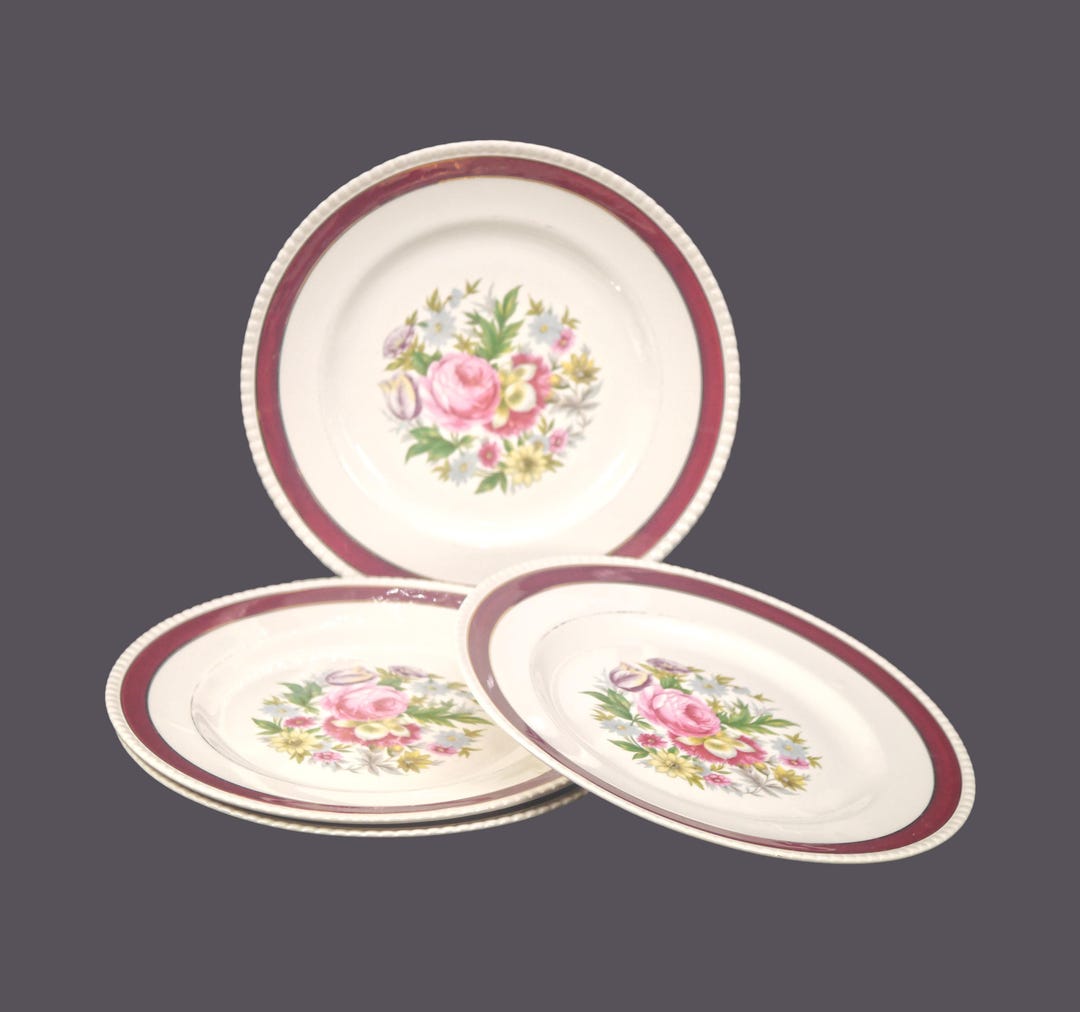 Four Simpsons Potters Murraygate Dinner Plates Made in England. Flaws ...