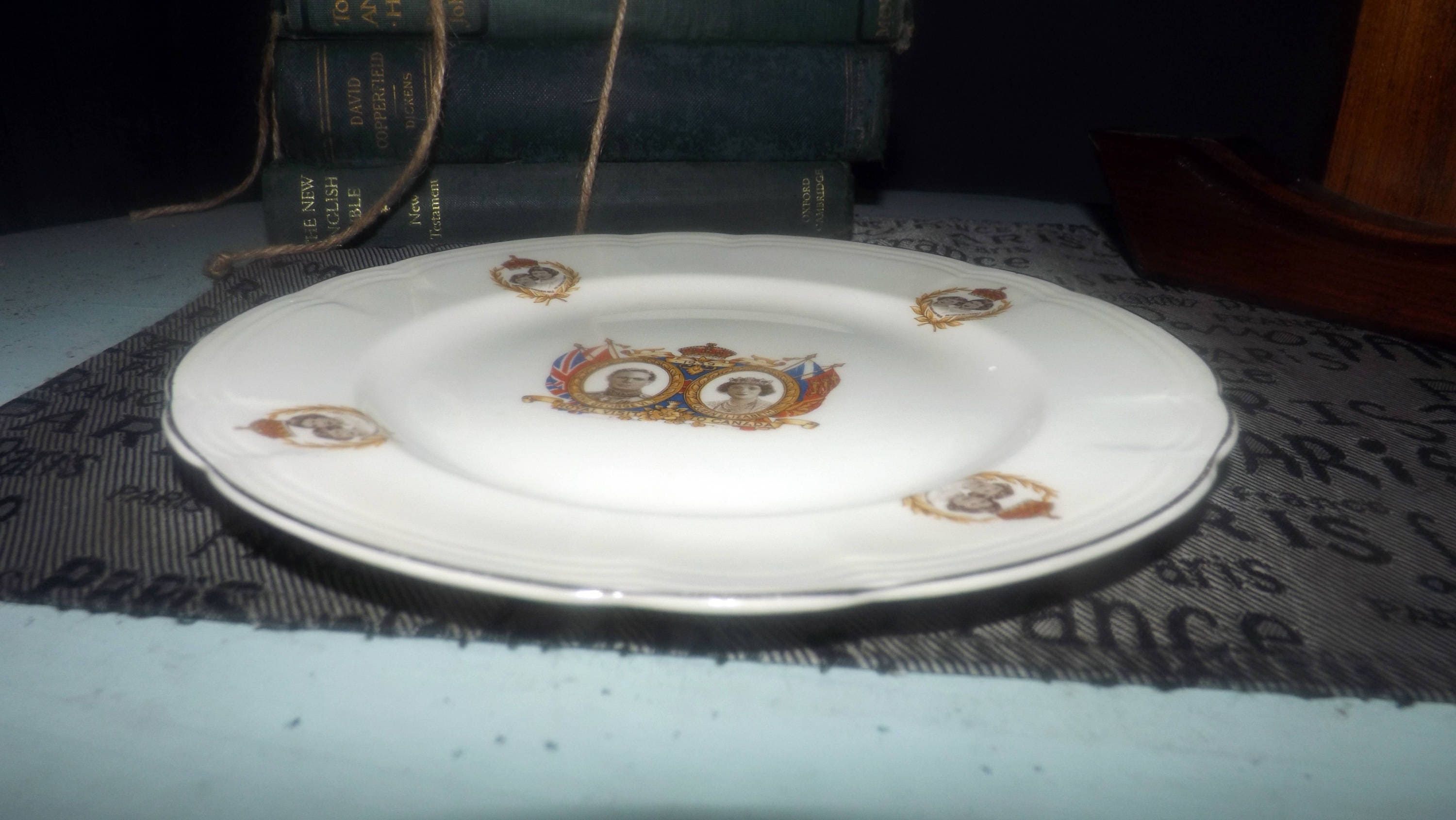 Vintage (1939) Alfred Meakin Commemorative plate for the visit of ...