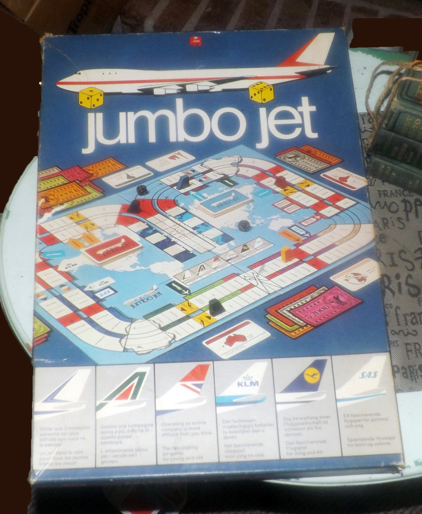 Vintage (c.1975) and RARE! Jumbo Jet board game made in Holland by ...