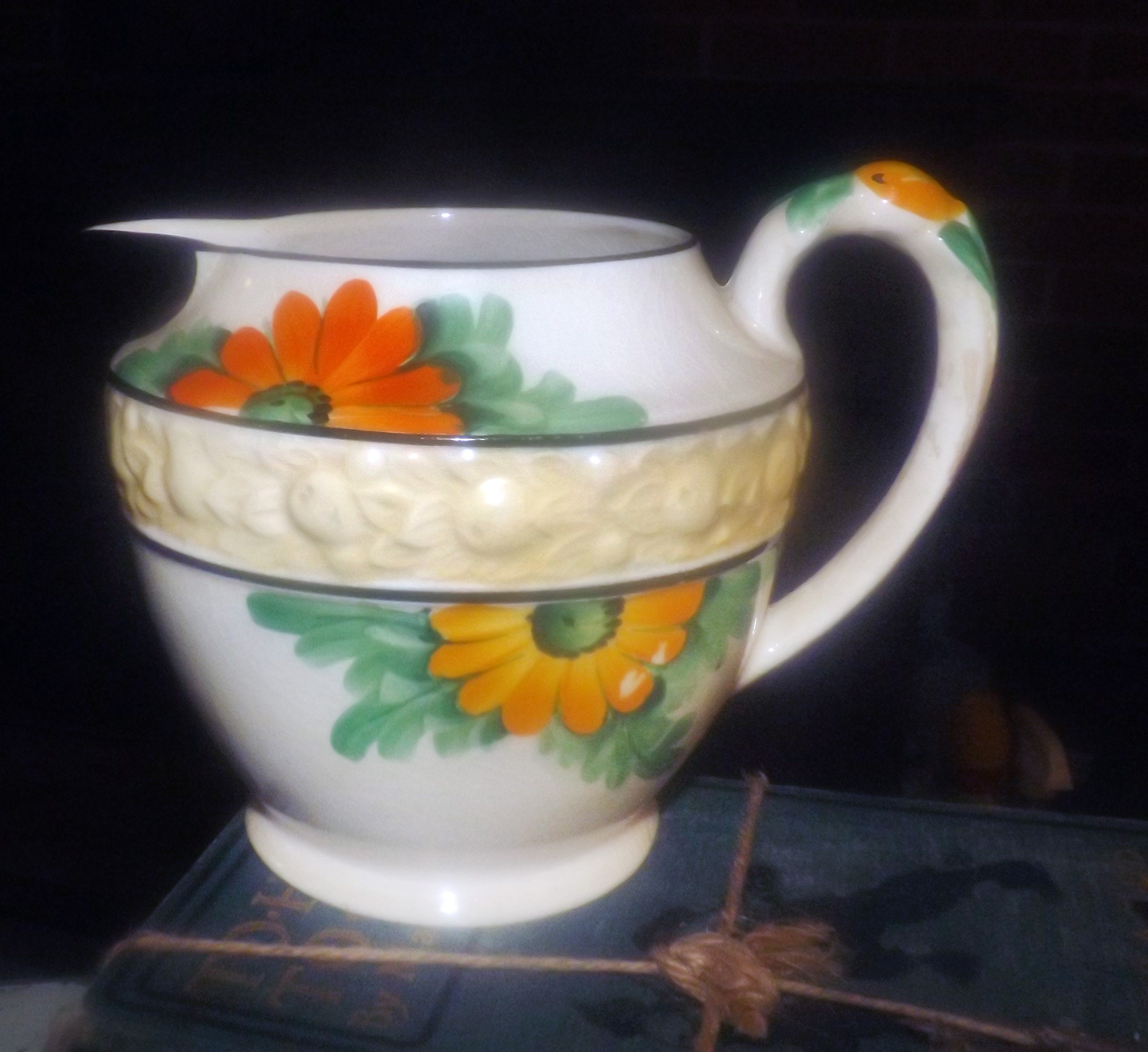 Almost antique (1920s) hand-painted art-deco jug | pitcher. British ...