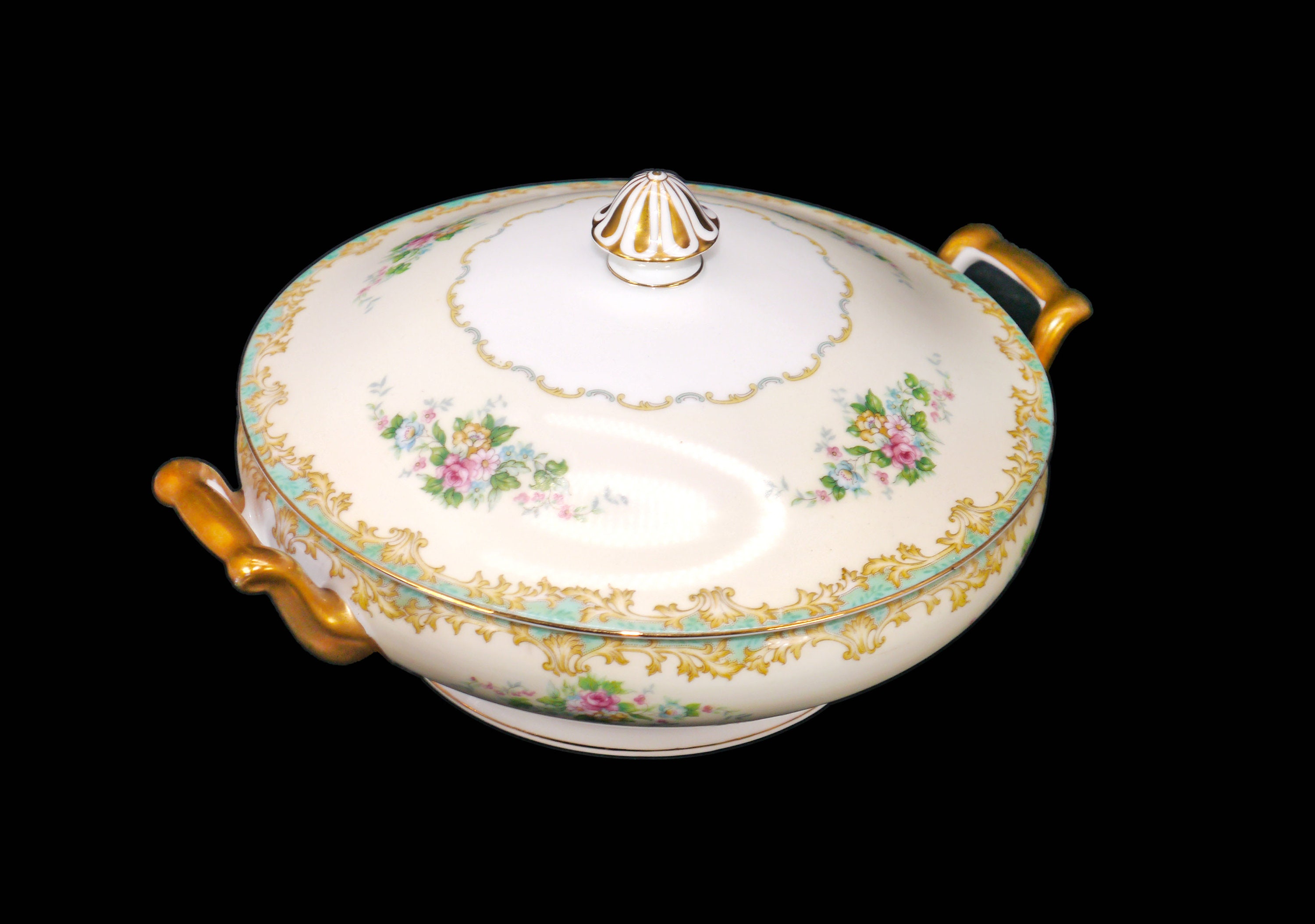 Noritake | Morimura | hand-painted Nippon Adela round covered serving ...