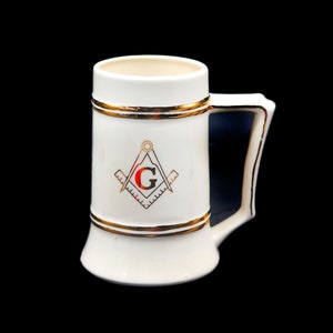 Masonic Freemasons Ceramic Beer Stein Tankard Made in USA. - Etsy UK