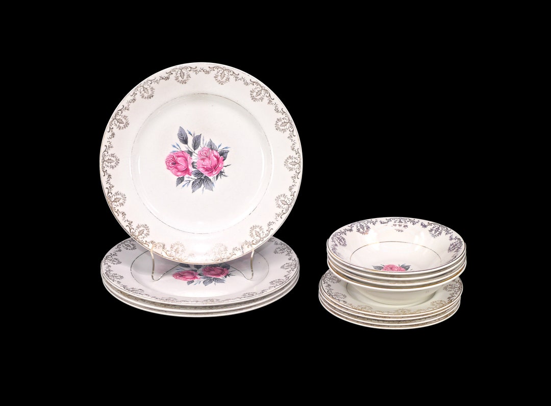 Twelve Pieces of Barratts BTT43 Tableware. Delphatic White - Etsy Canada