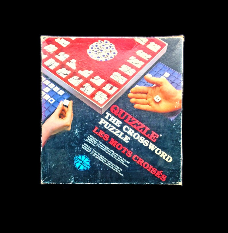 Quizzle Crossword Puzzle Board Game. Copp Clark Games. Made - Etsy Canada