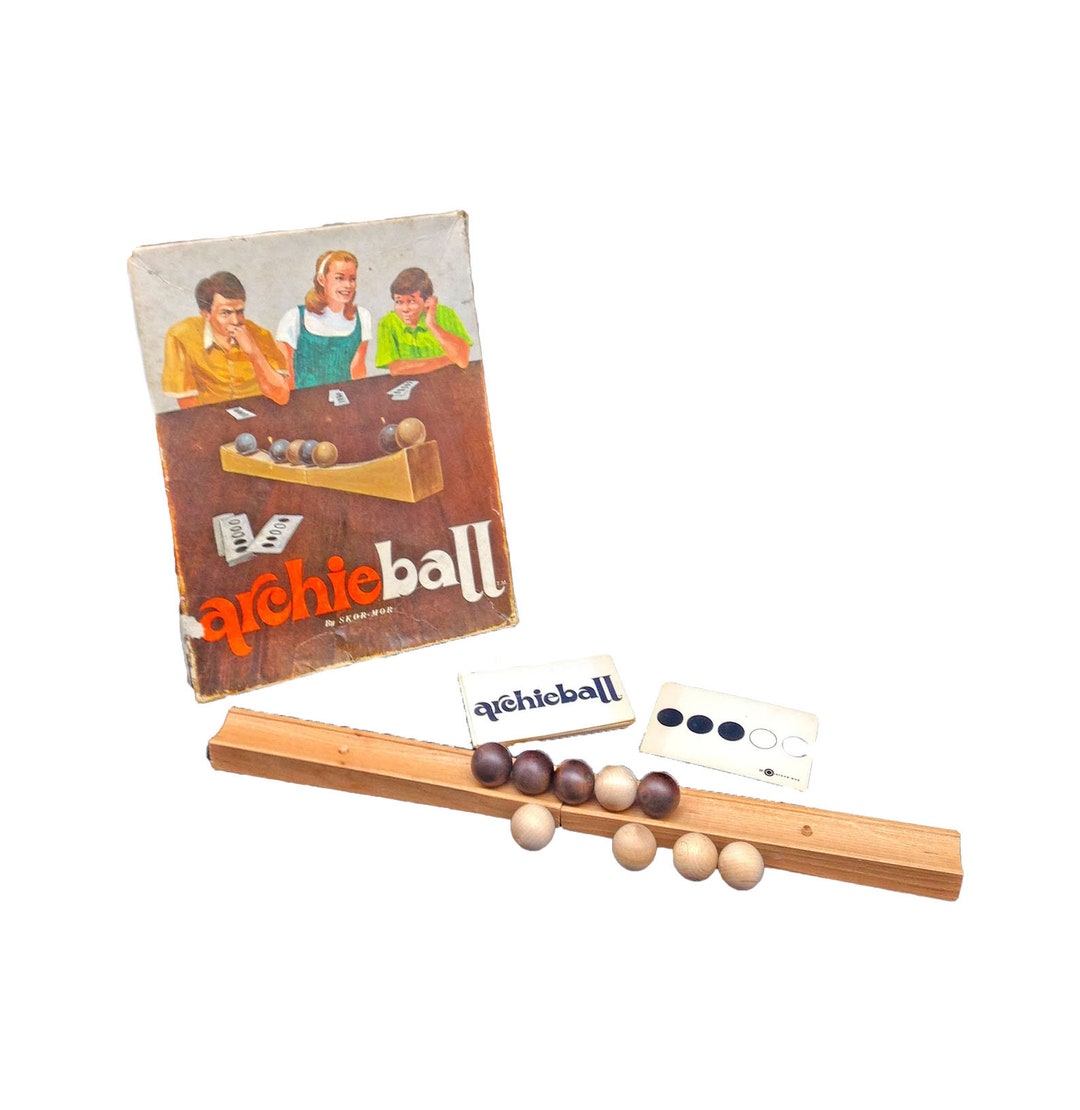 Vintage Archie Ball | Archieball Wooden Marbles Game. 1960 Skor-mor ...
