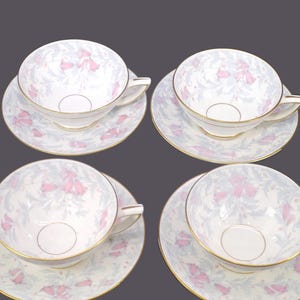Vintage Minton the Debutante Bone China Cup and Saucer Sets (set of ...
