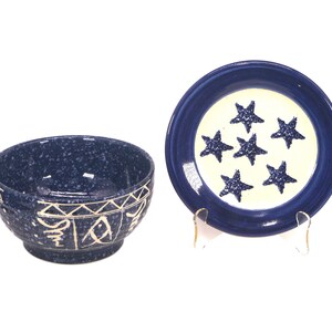 Marshall Pottery Brian Miller Signed Plate and Serving Bowl. - Etsy Canada