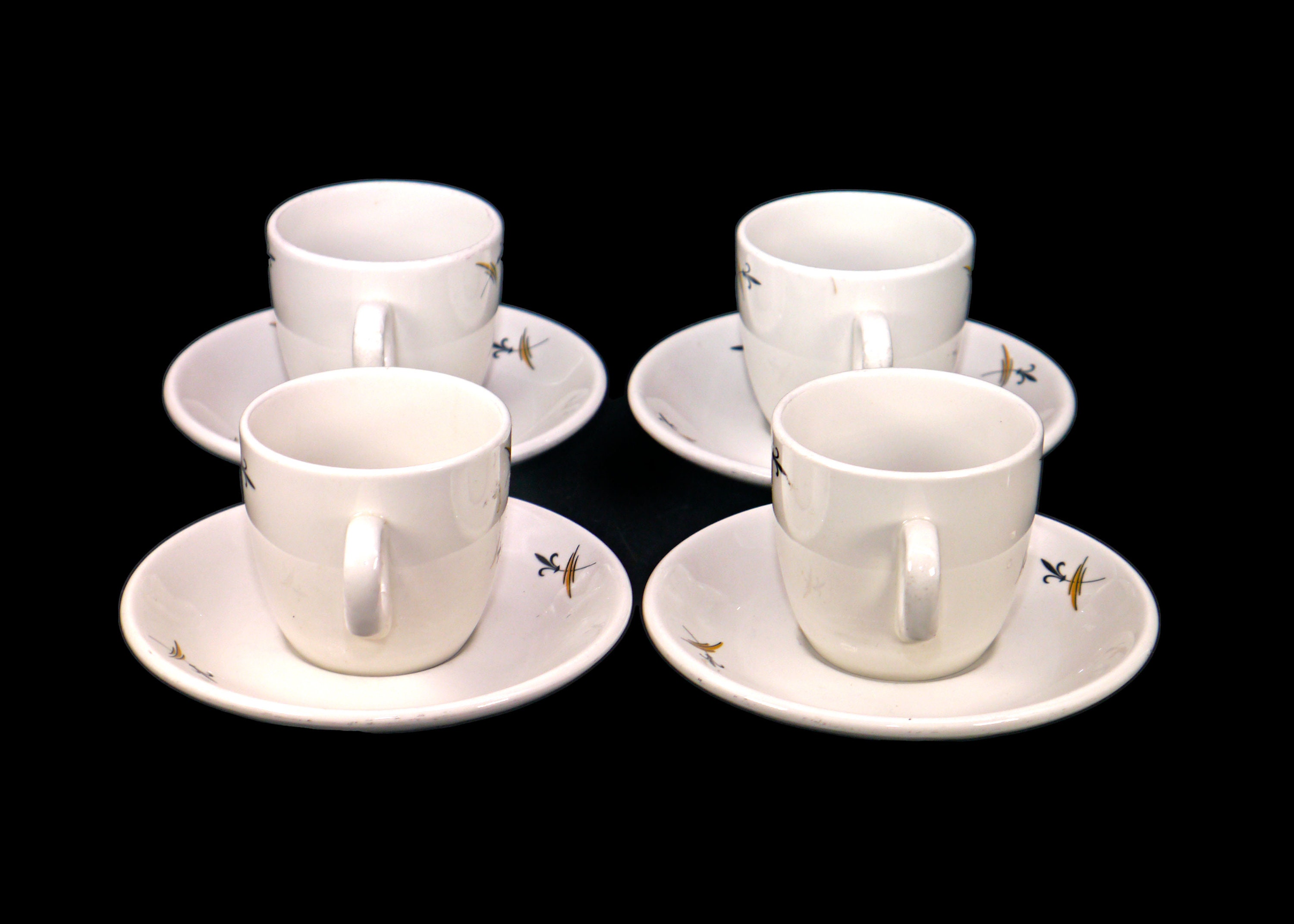 Four Grindley Duraline Hotelware Cup and Saucer Sets Made in - Etsy Canada