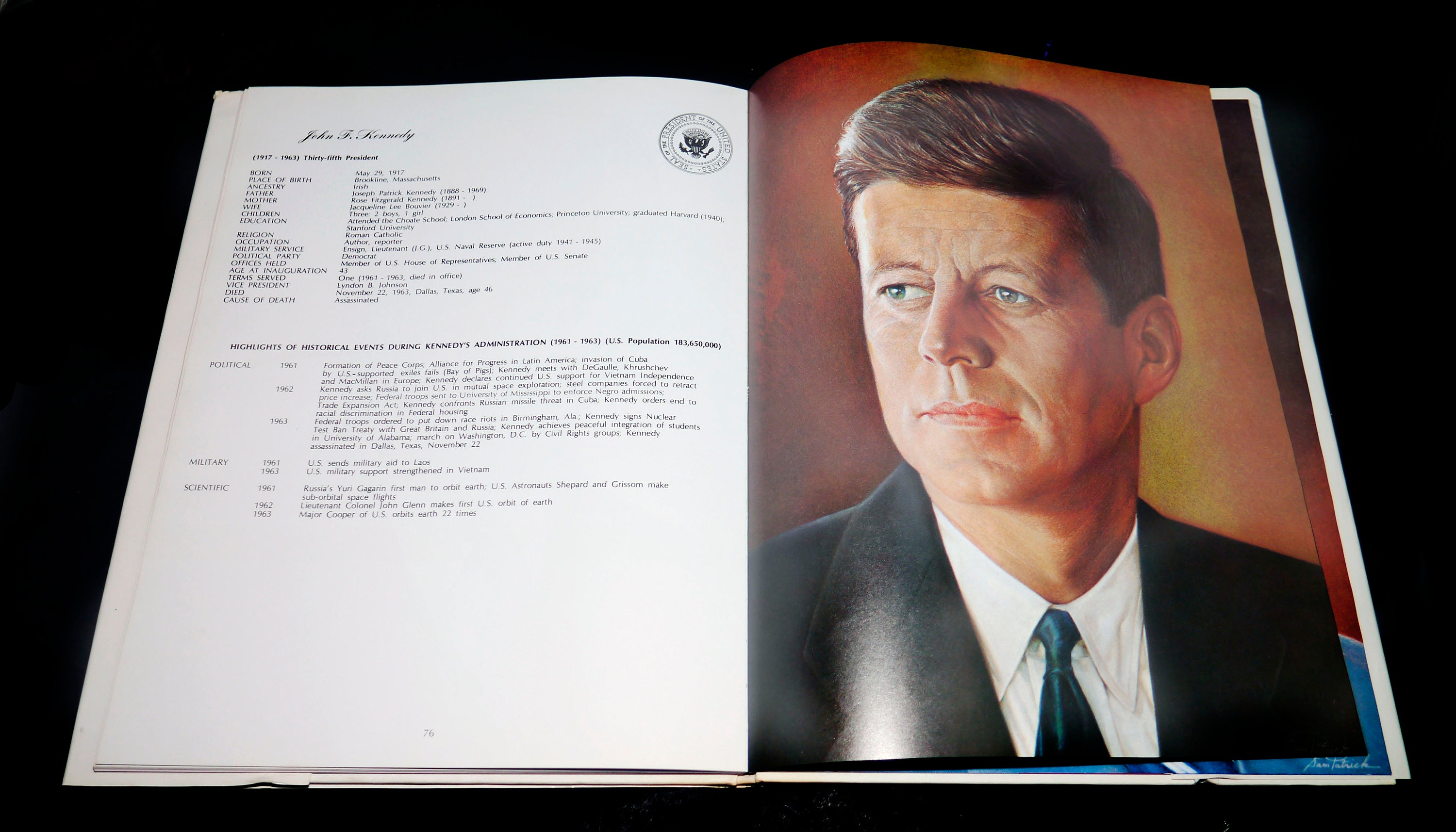 The Presidents Washington to Bush book. Presidential portraits by Sam J ...