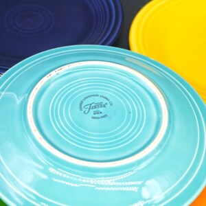 Five Homer Laughlin Fiesta Ware Salad Plates Made in USA. Five ...