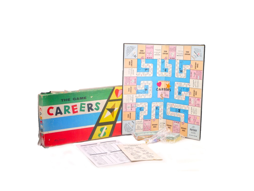 Careers Board Game. First-edition Published 1955 by Parker - Etsy