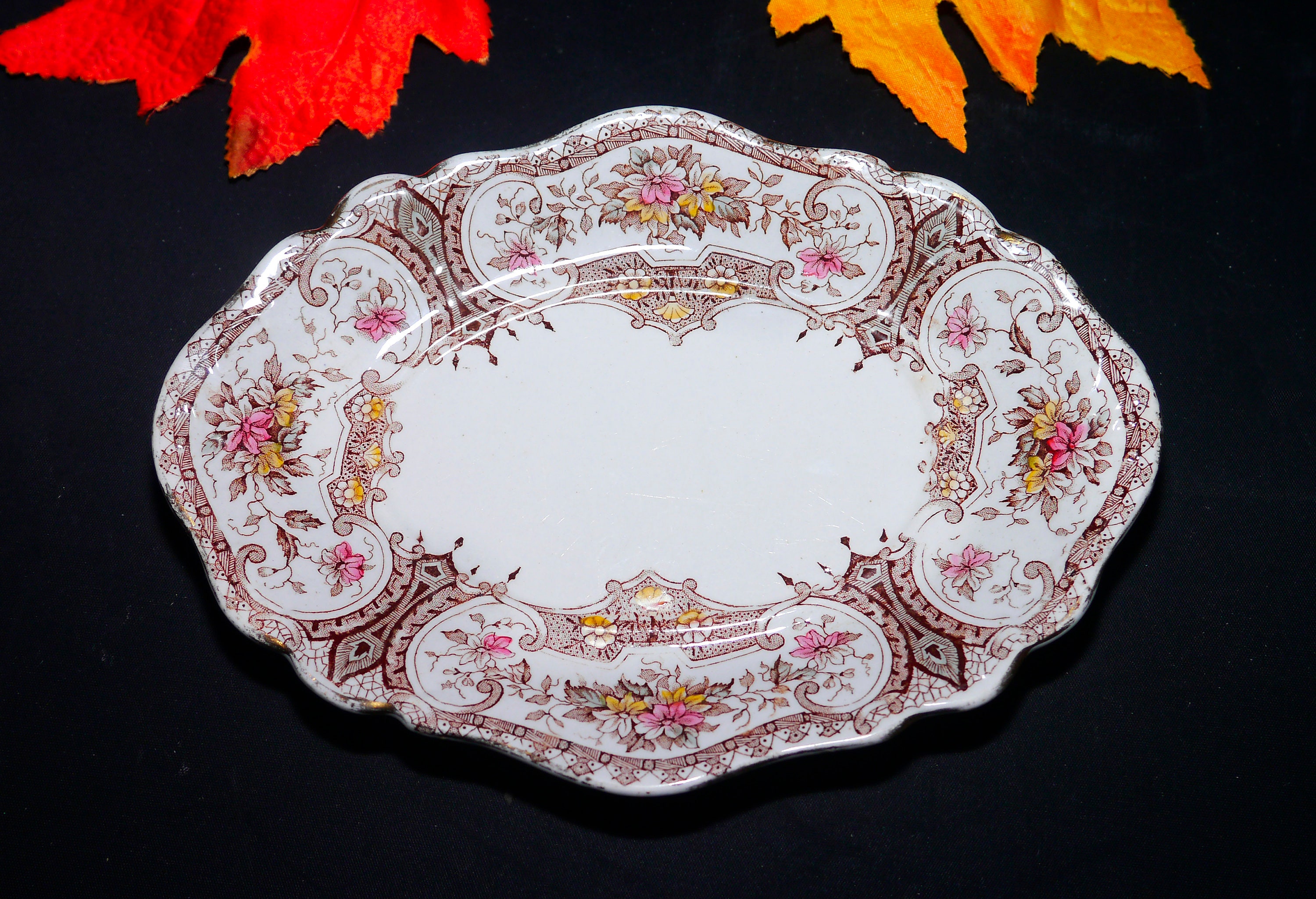 Antique Victorian-era Colonial Pottery | Winkle & Wood Warwick Brown ...