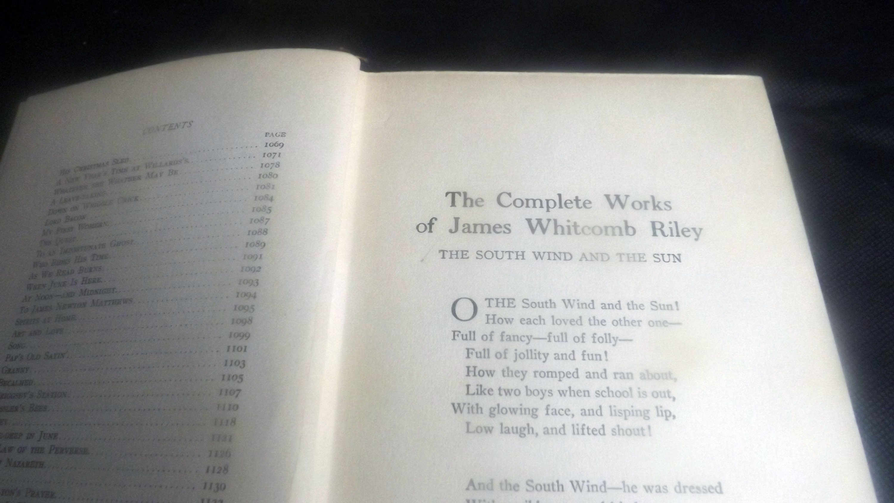 Antique (1916) Complete Works of James Whitcomb Riley Volume IV. Harper ...