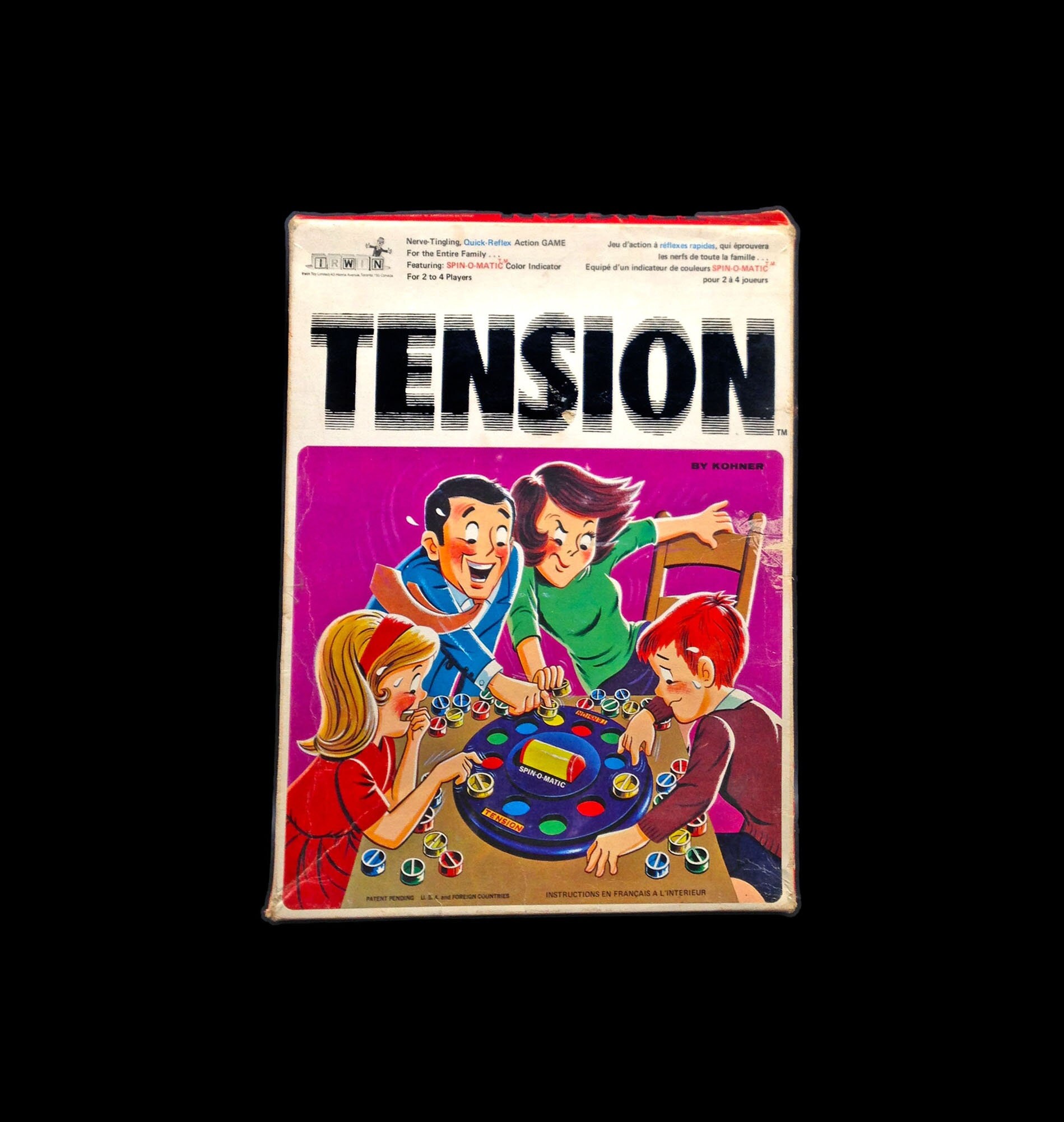 Tension board game published in Canada by Kohner and Irwin Toys ...