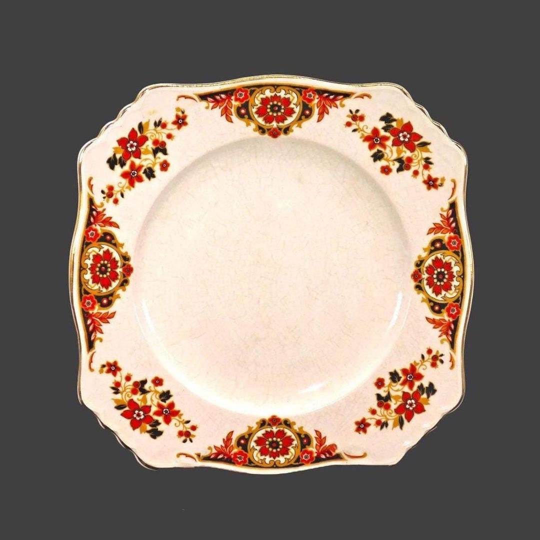 Vintage Royal Winton Grimwades 6152 Luncheon Plate. Ivory Ware England ...