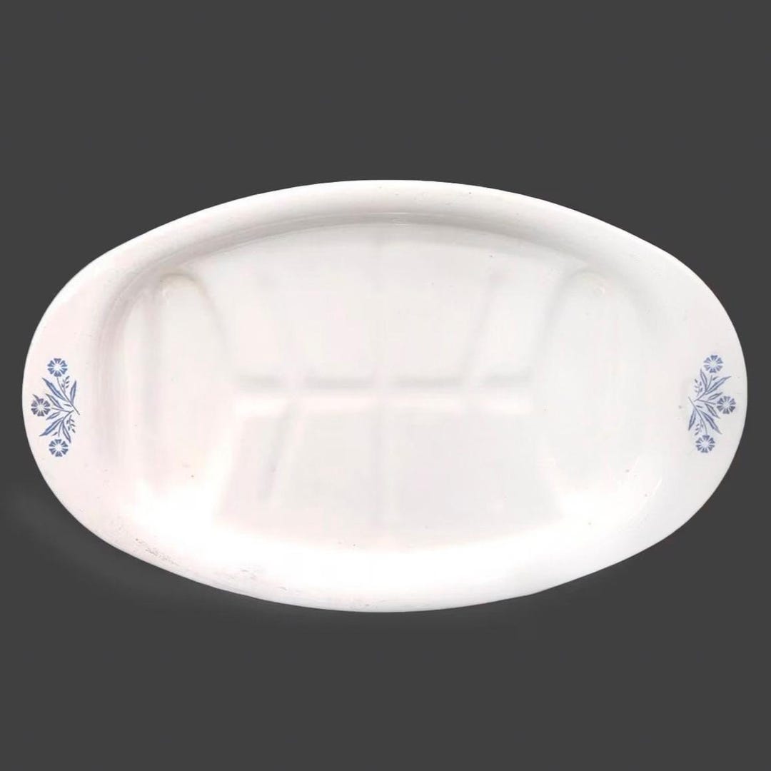 Vintage Corelle Cornflower Blue Oval Platter: Usa-made Serving Dish - Etsy