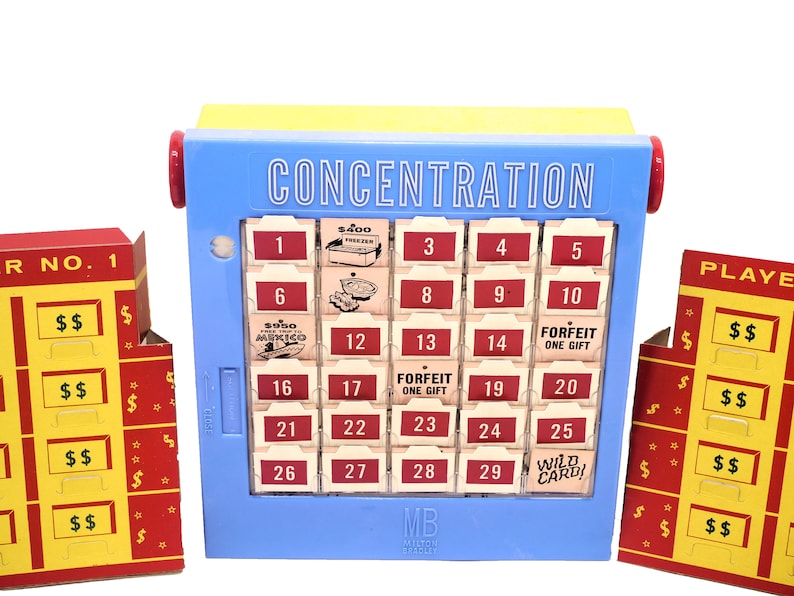 Vintage Concentration Board Game 4950. Milton Bradley | Somerville ...