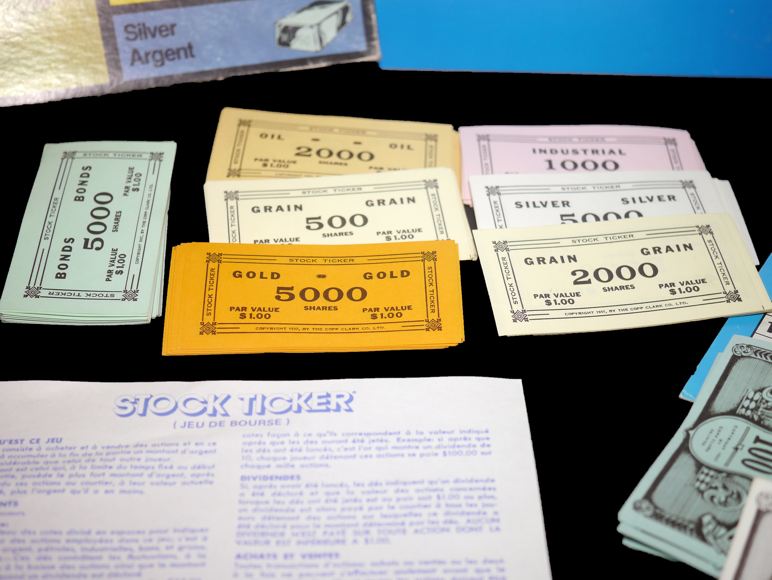 Vintage (1984) Stock Ticker Board Game published by Canada Games ...