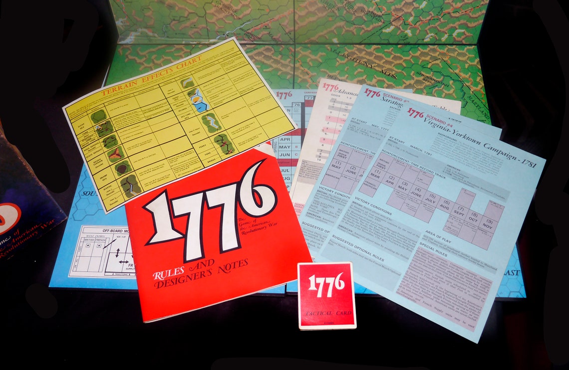 1776 the Game of the American Revolutionary War. Avalon Hill. - Etsy