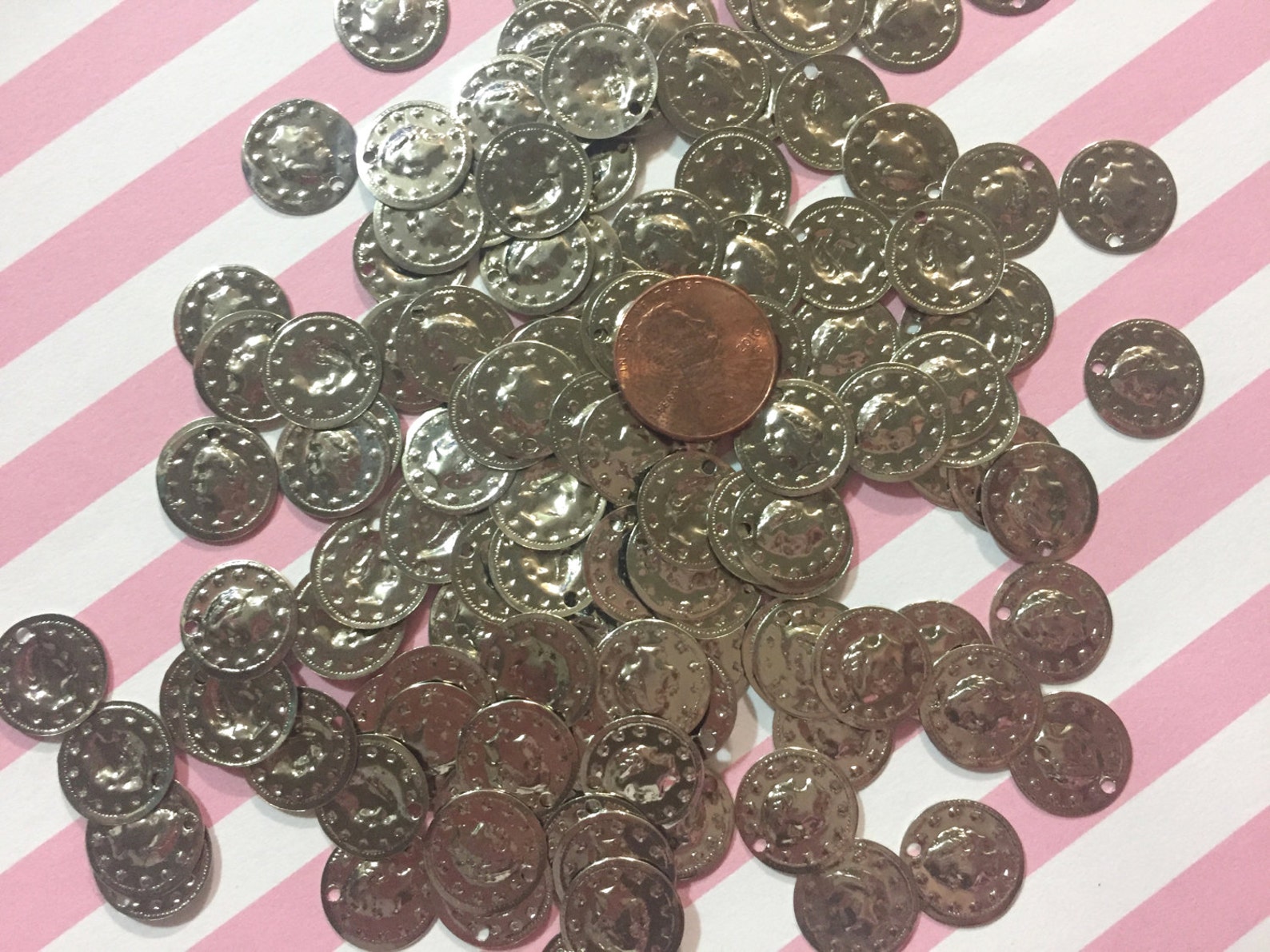 Silver Belly Dance Coinsbelly Dance Metal Coinscoin - Etsy