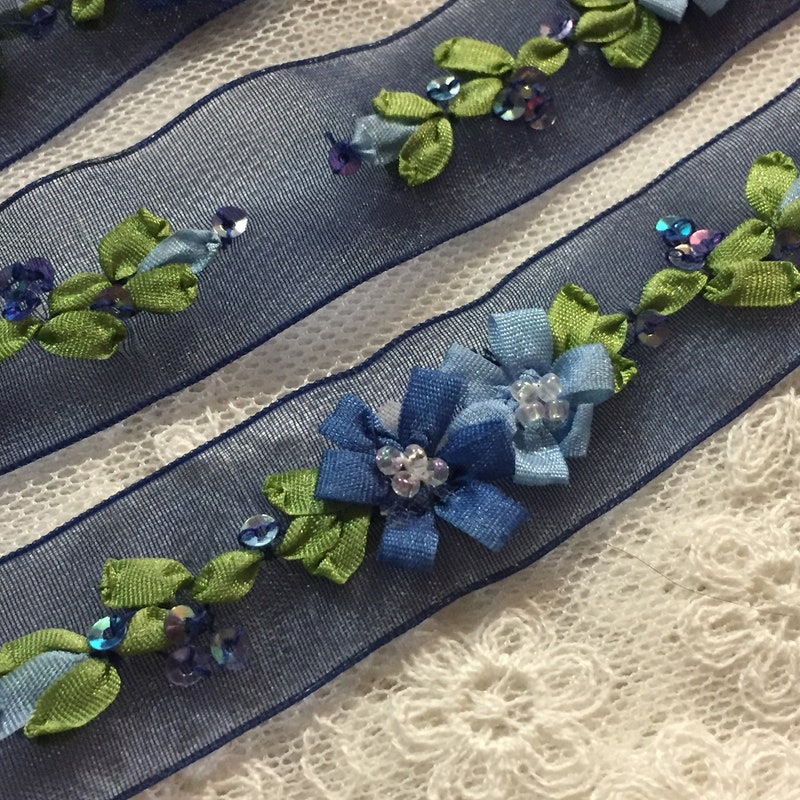 Beaded Ribbon Trim - Etsy