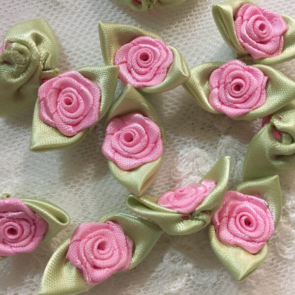 Pink Ribbon Roses - Etsy