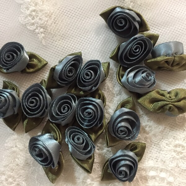 Satin Ribbon Roses - Etsy