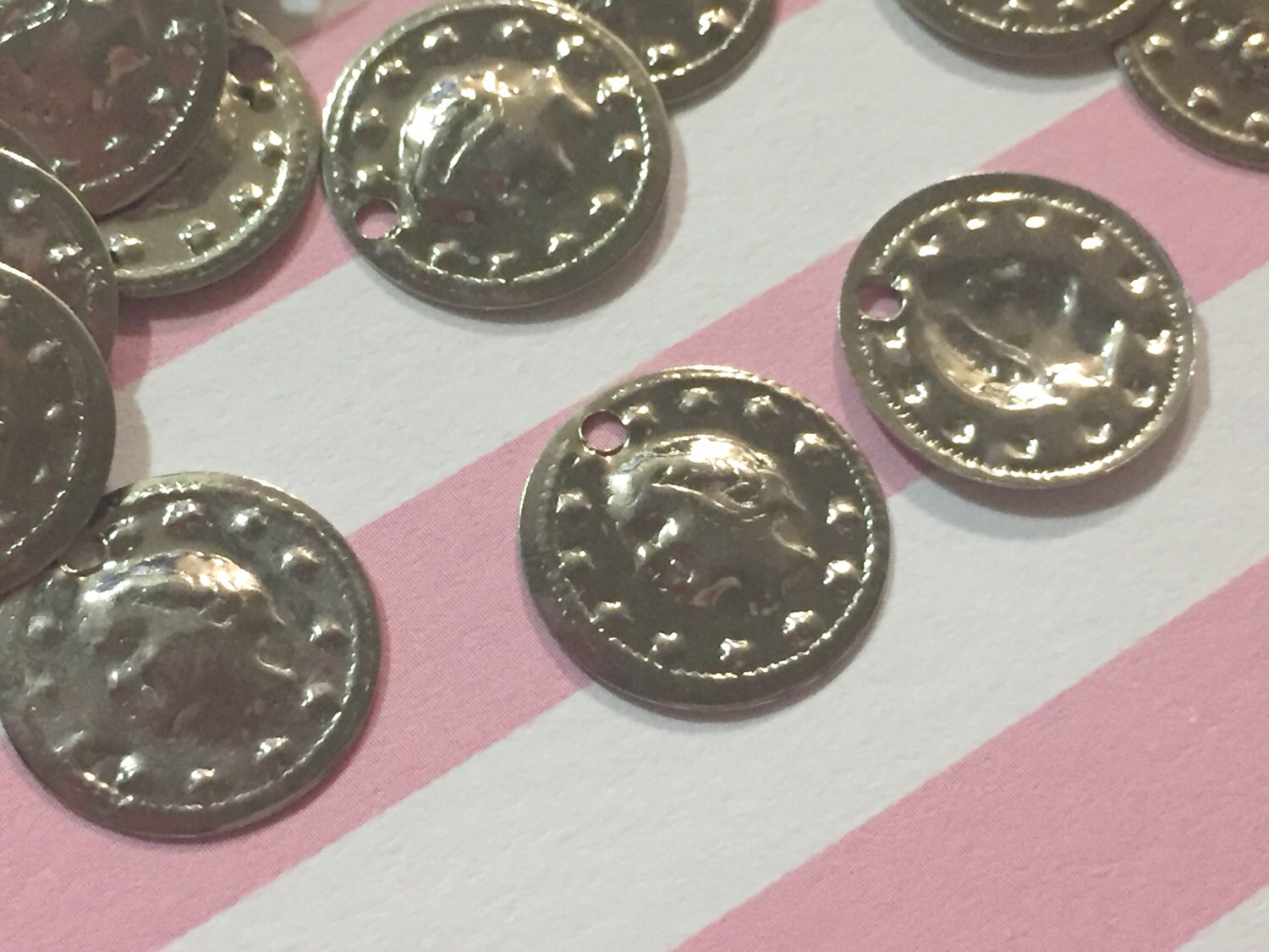 Silver Belly Dance Coinsbelly Dance Metal Coinscoin - Etsy