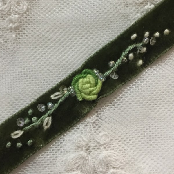 Beaded Velvet Fabric - Etsy