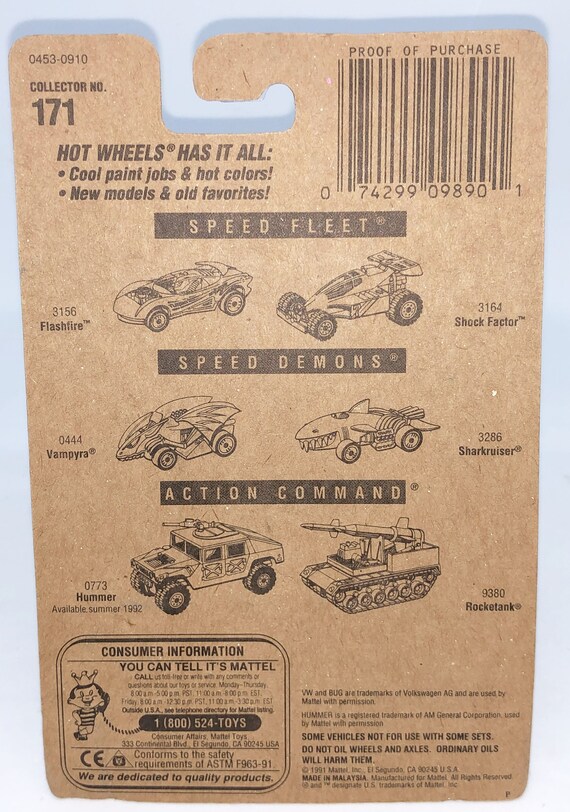Vehicles Toys & Games Toys Hot Wheels VW BUG Blue Card Collector #171 ...