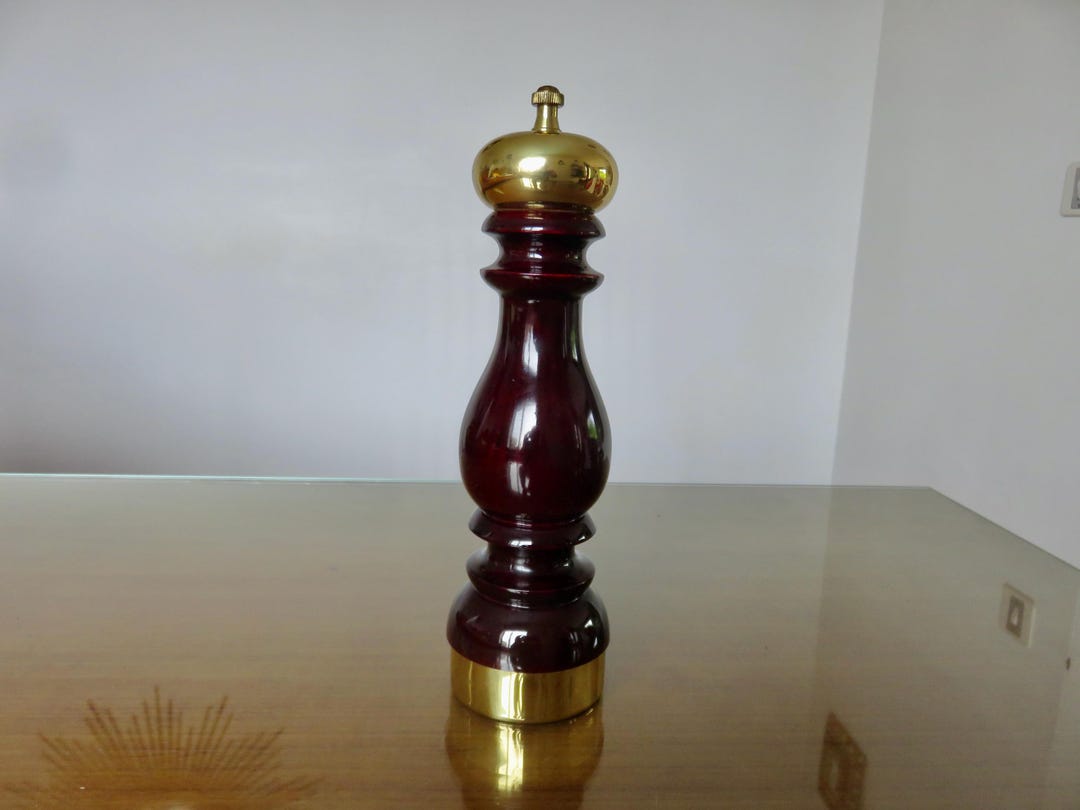 Large Pepper Mill "chiarugi" "cc" Firenze Italy, in Lacquered Wood and ...