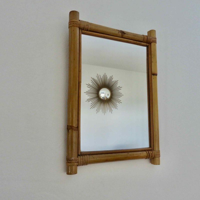 Bamboo Mirror - Etsy