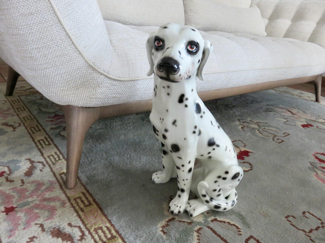 Large Ceramic "dalmatian Dog" Statue, Italy, Mid-century, 1960s-1970s ...