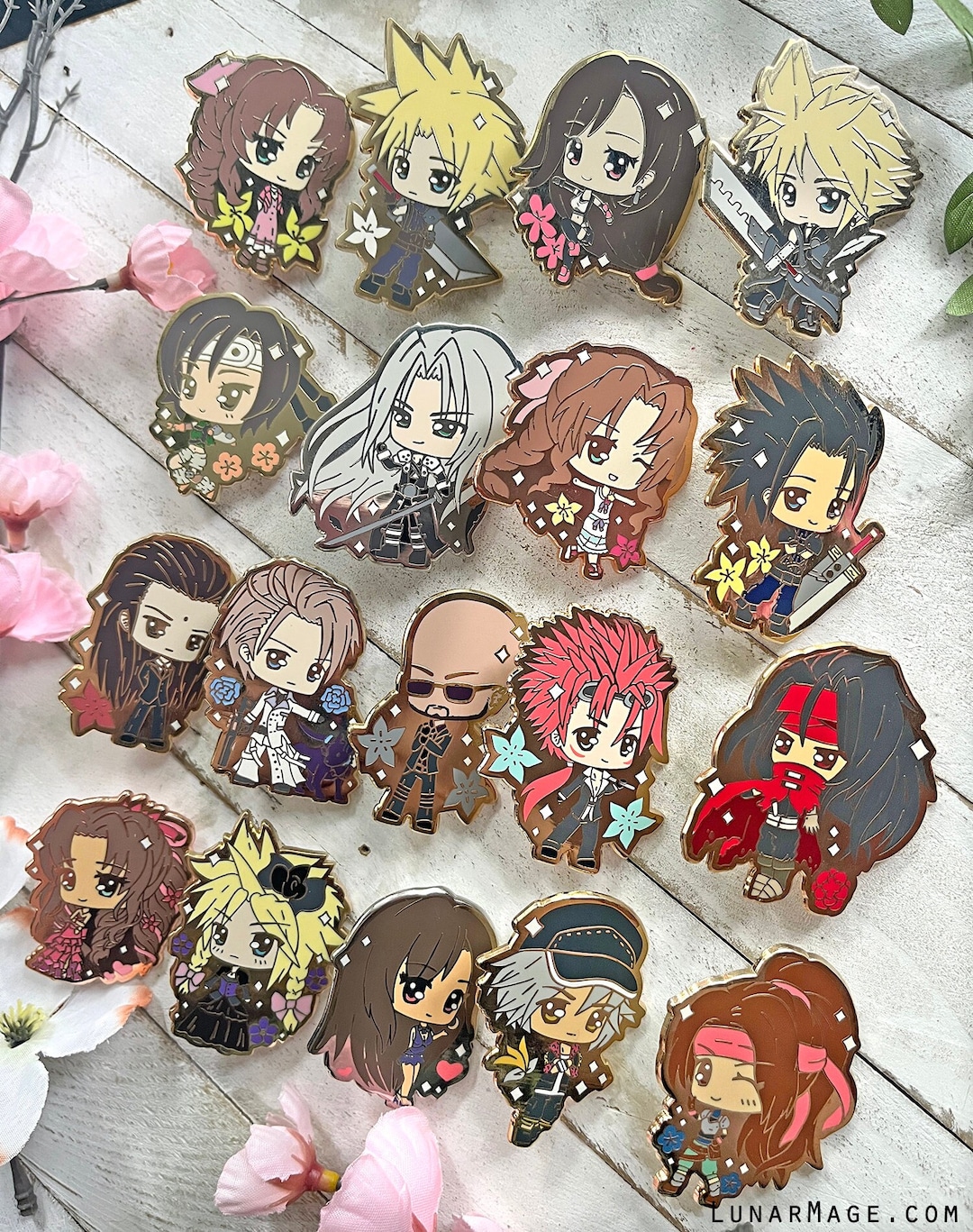 Final Fantasy VII Series Hard Enamel Pins - Etsy