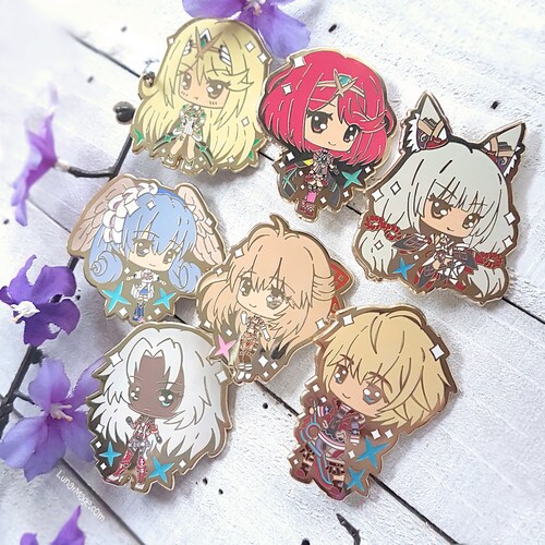 Xenoblade Chronicles Aegis Core Crystal Enamel Filler Pins - Etsy