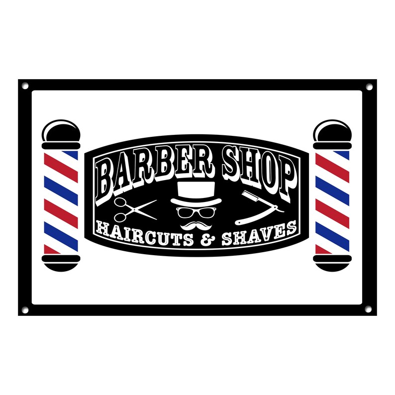 Barber Shop Metal Sign Barbers Decor Barbers Signs Barber | Etsy