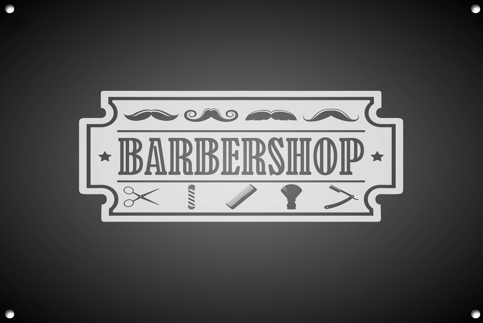 Barber Shop Metal Sign Barbers Decor Barbers Signs Barber | Etsy