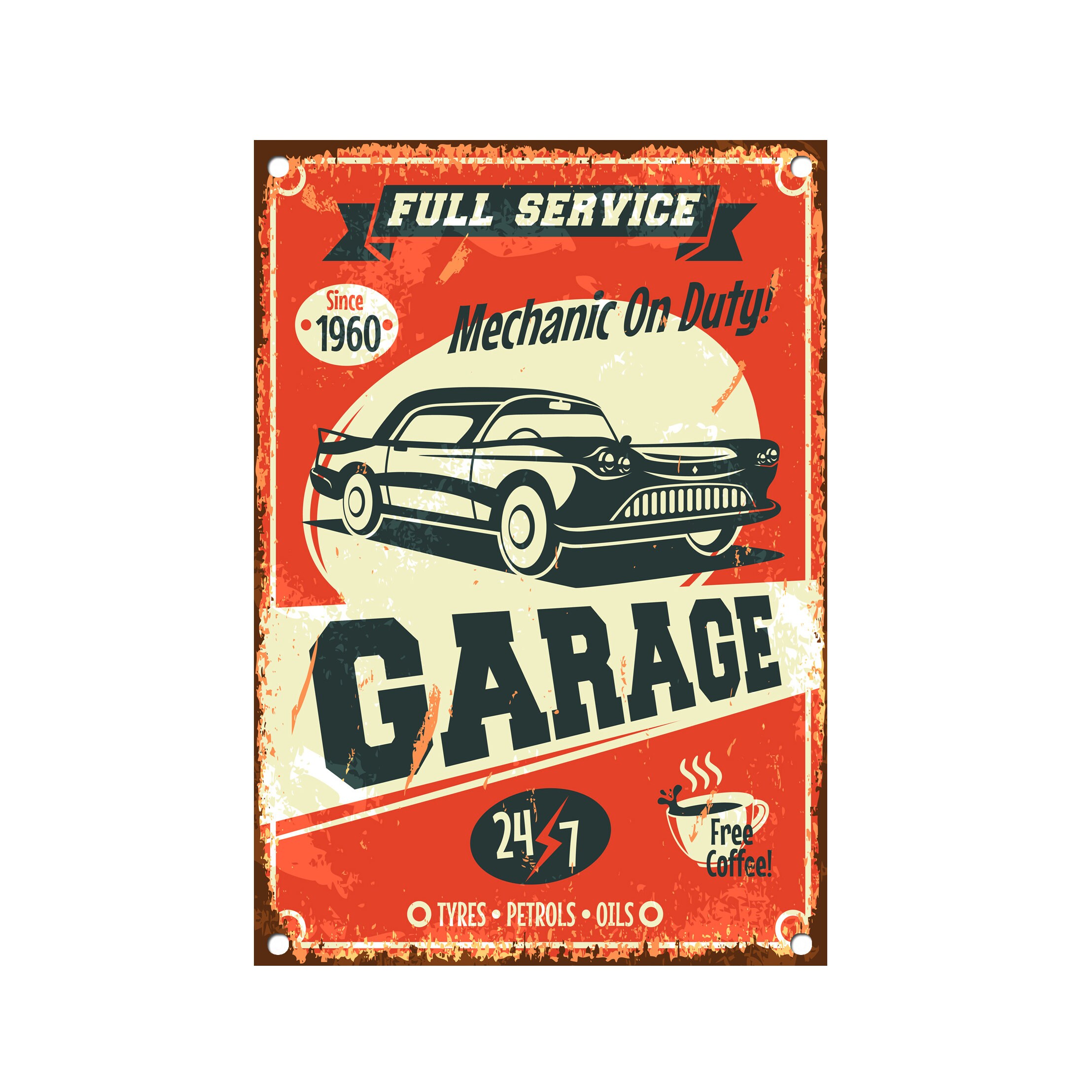 Full Service Garage Metal Sign Garage Sign Decor Garage | Etsy
