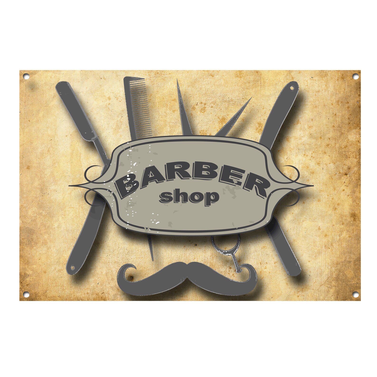 Barber Shop Metal Sign Barbers Decor Barbers Signs Barber | Etsy